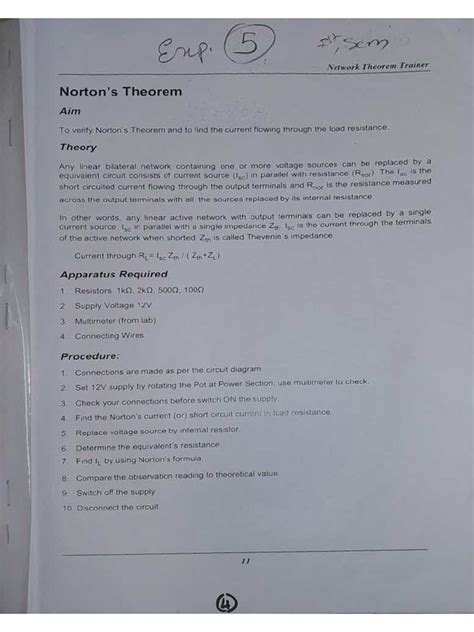 Nortons Theorem Pdf