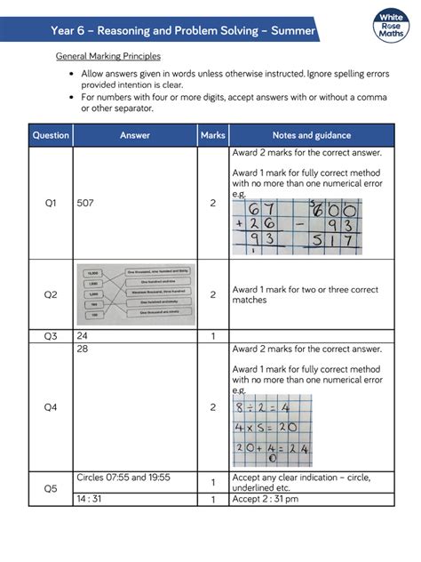 year 6 mathematics 2019 summer white rose reasoning problem solving