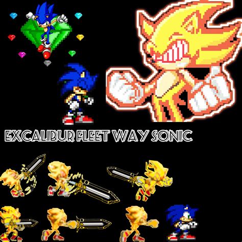 Excalibur Fleet Way Sonic Sprite Sheet Custom Made By Shadowxcode On