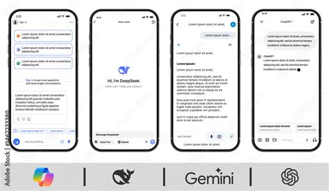 Chatgpt Gemini Deepseekcopilot Ui Mockup 2025 Ai App Chatgpt