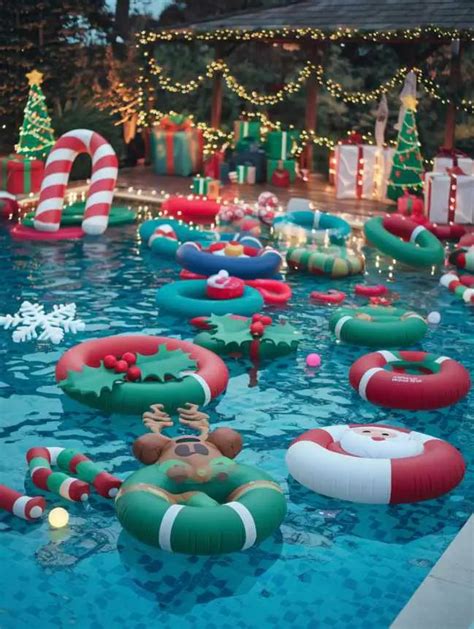 25 Best Swimming Pool Decoration Ideas For Christmas Summer Christmas