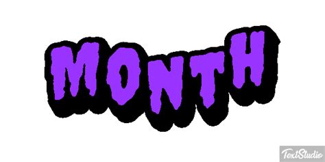 Month Word Animated  Logo Designs
