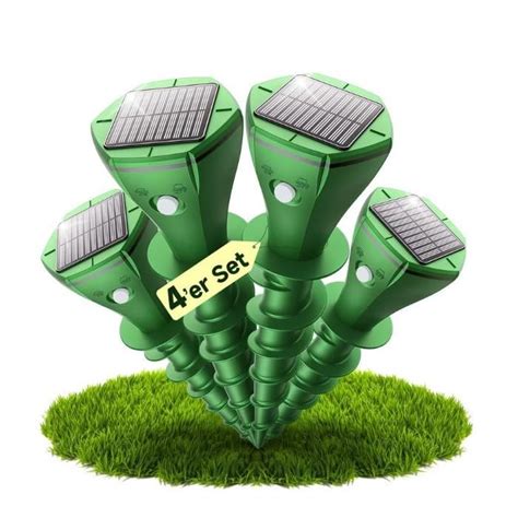 Répulsifs Solaires Anti Taupes Lot De4répulsif à Ultrasons Pour Taupes Répulsif Contre Les