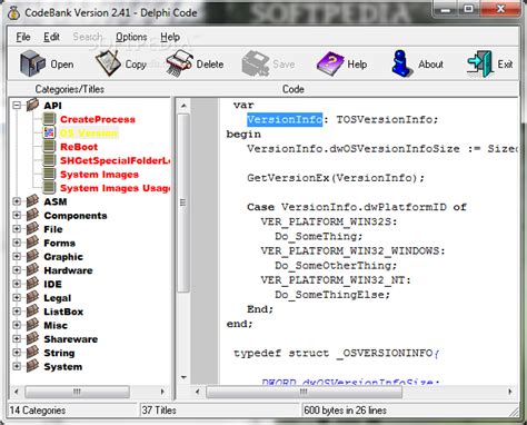 Codebank Download Softpedia