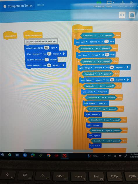 Competition Block Code Help General Forum Vex Forum