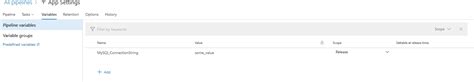How You Do Use Secrets In A Connection String Azure Release Pipeline