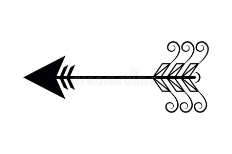 Arrow Elegant Swirl Decor Style Stock Vector Illustration Of Design