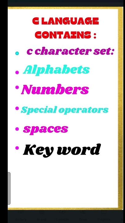 C Character Set1 Coding C Codingtutorial Beginners Youtube
