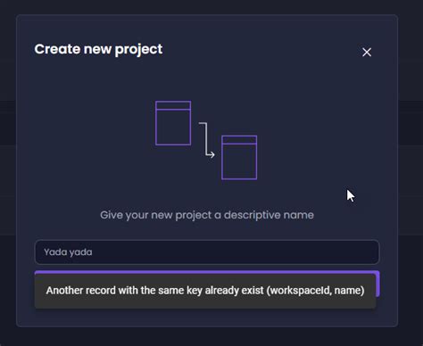 🐛 Bug Report Wrong Design For Error With Project Name · Issue 4560