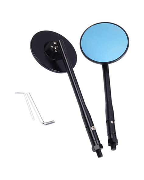 Universal Motorcycle Mirrors 360 Degree Rotating Folding Side Mirrors