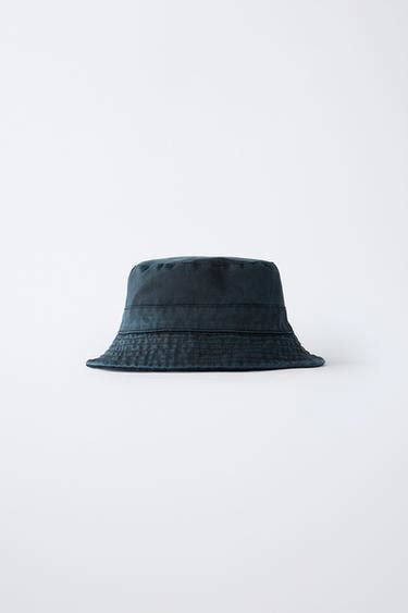ChapÉu Bob Encerado ReversÍvel Azul Zara Brasil