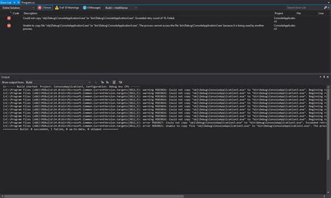 C New Application Stuck In Loading When Launched Stack Overflow
