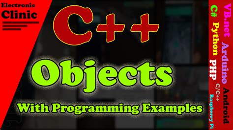 Object In C C With Programming Example Electronic Clinic