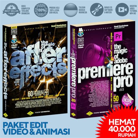 Jual Paket Buku DVD Adobe Premiere Pro After Effects Tutorial
