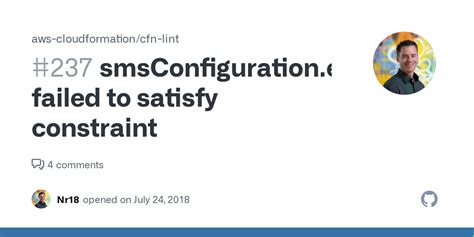 Smsconfigurationexternalid Failed To Satisfy Constraint · Issue 237