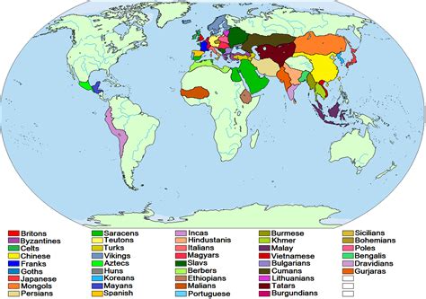 I Updated My Map Of Aoe2 Civs I Made One Back When Lords Of The West