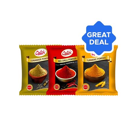 Catch Turmeric Powderhaldi Coriander Powderdhania Red Chilli