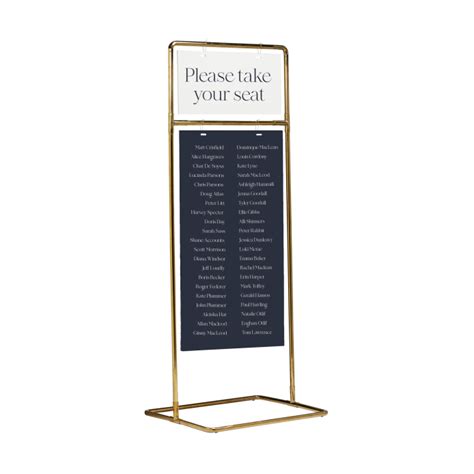 Signage Stand Tall Social Event Hire
