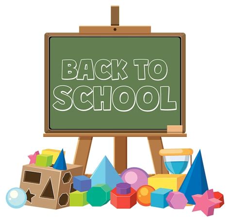 Premium Vector Back To School Chalkboard