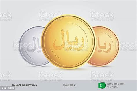 골든 실버 청동 동전입니다 현실적인 금속 이슬람 리얄 동전 세트 배경에 고립 된 개체입니다 웹사이트 웹 디자인 모바일 애플 리 케이 션 인포 그래픽에 대 한 금융 개념 0