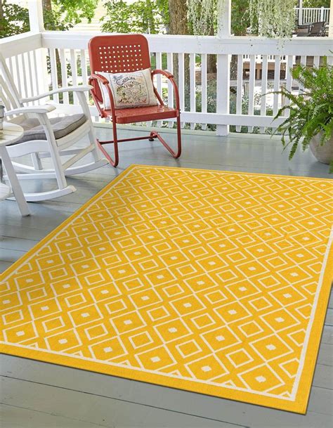 Unique Loom Outdoor Trellis Collection Area Rug Kafes 6
