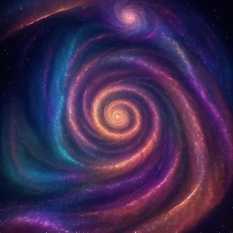Premium AI Image Cosmic Swirls And Spirals Background
