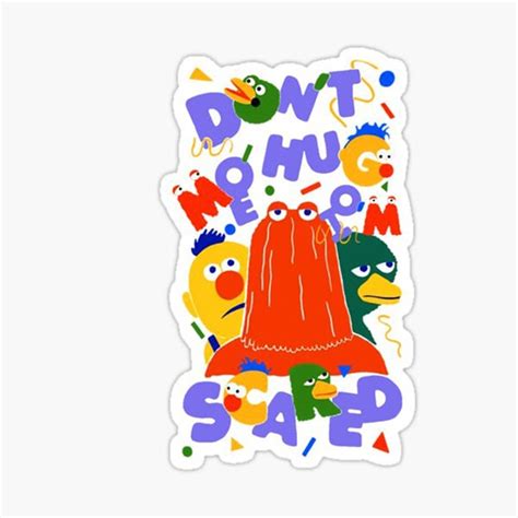 Dont Hug Me Im Scared Sticker Dhmis Sticker Dhmis Etsy