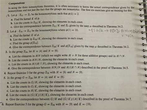 Solved Computations In Using The Three Isomorphism Theorems