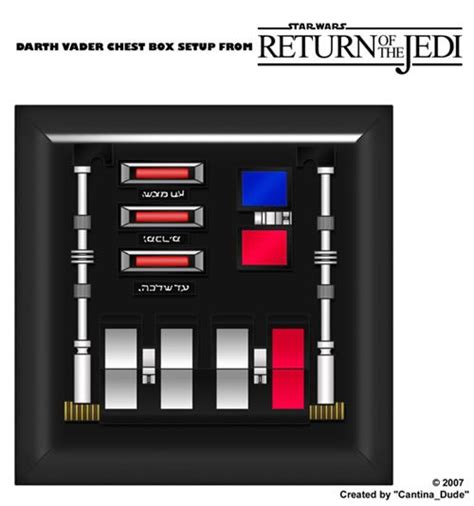 The Prop Den • Vader Chest Box Diagrams Ref Pics