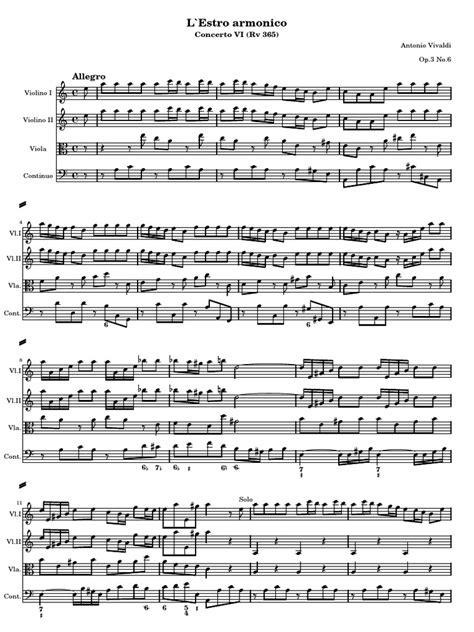 Vivaldi Op 3 No 6 Pdf