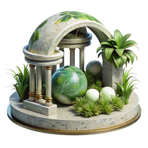 Dramatic Abstract Artificial Gravity Garden Cutout Professional 58005891 Png