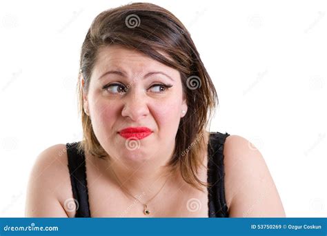 Expressive Woman Showing Revulsion And Aversion Stock Image Image Of