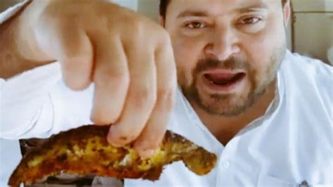 Netizens Troll Rjd Leader Tejashwi Yadav After His Fish Eating Video