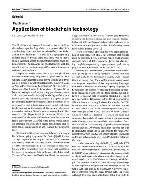 pdf application of blockchain technology