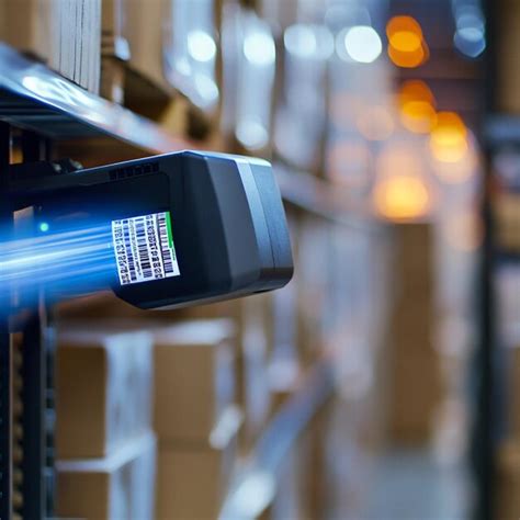 Image Of A Barcode Scanning Process For Inventory Control Premium Ai Generated Image
