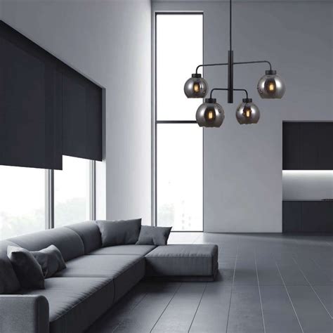 LAMPA wisząca POGGI PND 28028 4D Italux szklana OPRAWA zwis kule balls