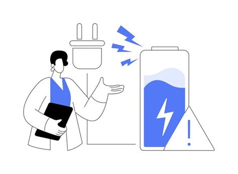 Premium Vector Safety Battery Abstract Concept Vector Illustration