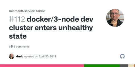 Docker Node Dev Cluster Enters Unhealthy State Issue Microsoft Service Fabric GitHub