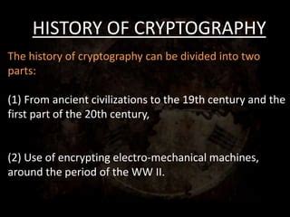 Cryptography A Science Of Secure Writing PPTX Information And Network Security Computing