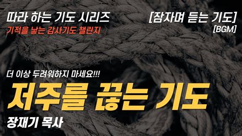 따라하는 기도시리즈 감사21 저주를 끊는 기도 승리를 주셔서 감사합니다 잠자며 듣는 기도 Bgm 장재기 목사 여러분의 기도를 댓글란에 남겨주세요 Youtube