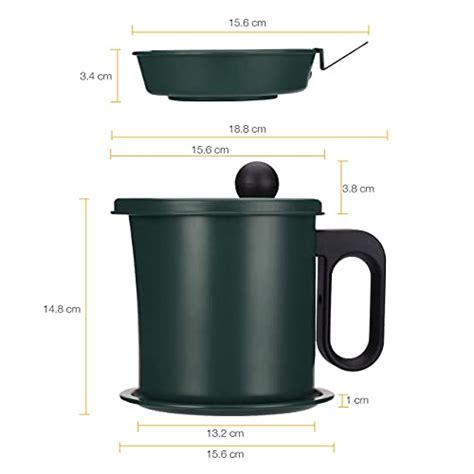 Grease Container Lepo Oil Pot With Find Mesh Strainer Stainless Steel