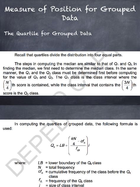 Measures Of Position Grouped Data Pdf