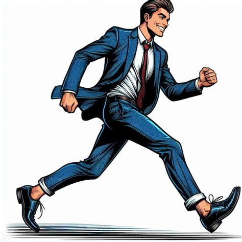 Premium PSD Hyper Realistic Vector Art Trendy Male Walking Business