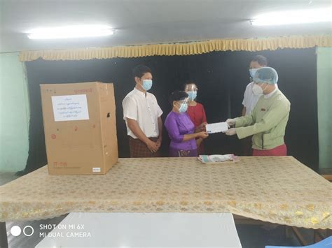 ရန်ကင်းမြို့နယ် ကိုဗစ် ၁၉ ကော်မတီသို့အလှူငွေများနှင့်အသက်ရှူစက် ၁