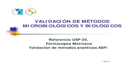 VALIDACIÓN DE MÉTODOS ANALÍTICOS paho PDF fileque se hizo la