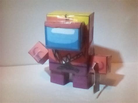 Pixel Papercraft Red Impostor Green Impostorfnf Vs Impostor Mod