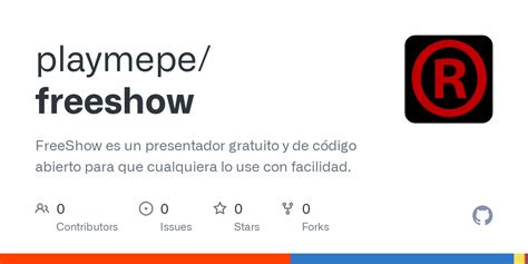 github playmepe freeshow freeshow es un presentador gratuito y de
