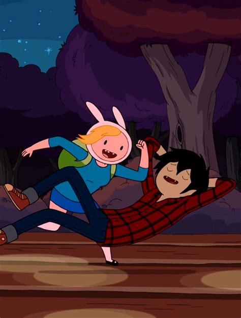 Fiona Nudging Marshall Lee Adventure Time 
