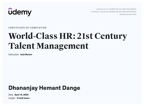 Dhananjay Dange On Linkedin Talentmanagement Udemy Learnings Hr