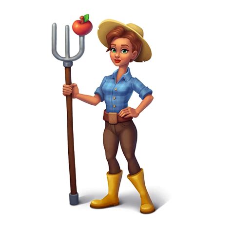 Farm Girl图片游戏——欧美卡通角色图片素材 花瓣网